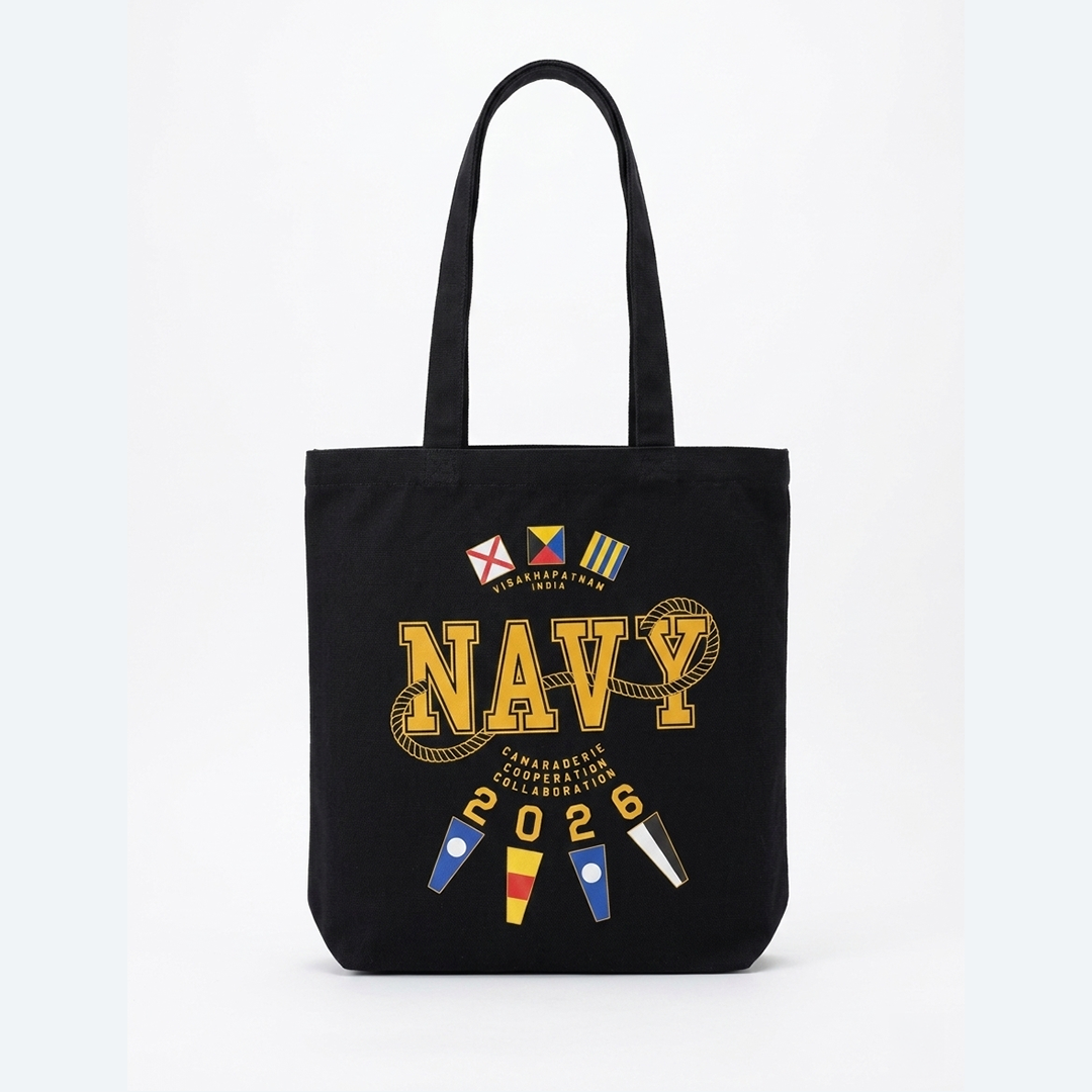 The Indian Navy: Signal Flags Tote Bag – Visakhapatnam Edition – A47